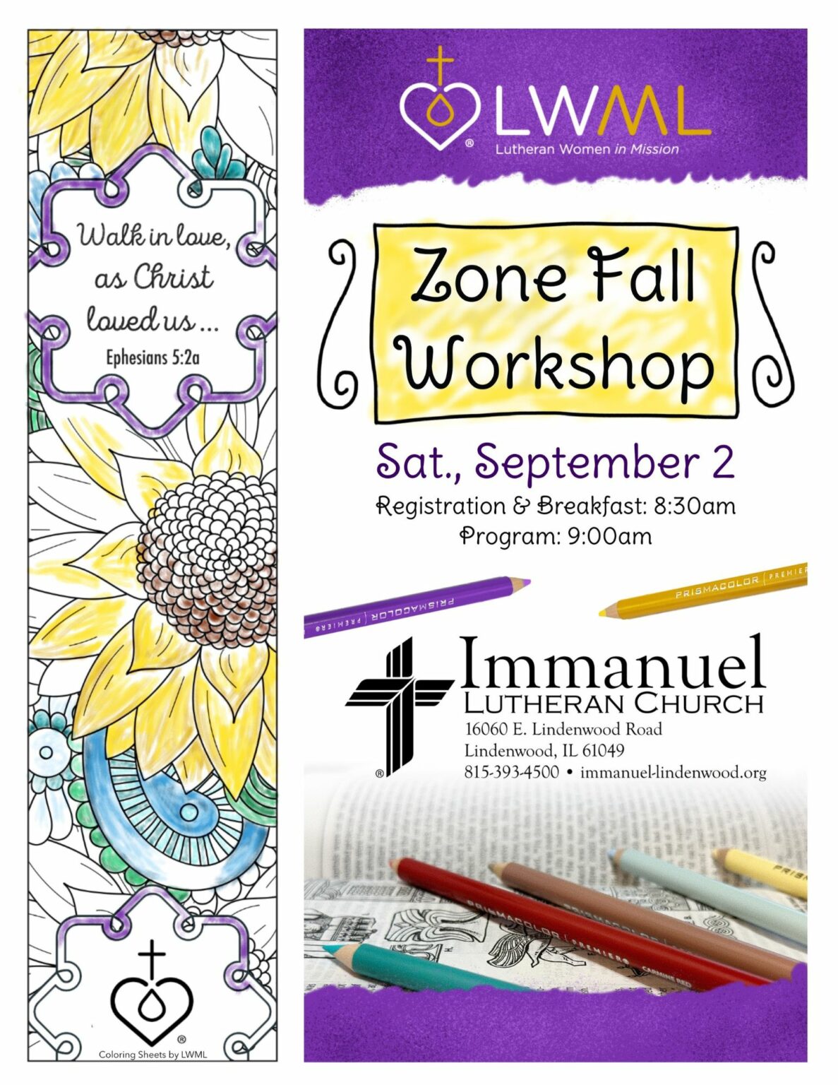 Fall Workshop hosted by Zone 9 in Lindenwood, IL - Lutheran Women's ...